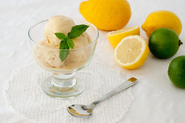 Helado de limón y queso mascarpone - Código Cocina