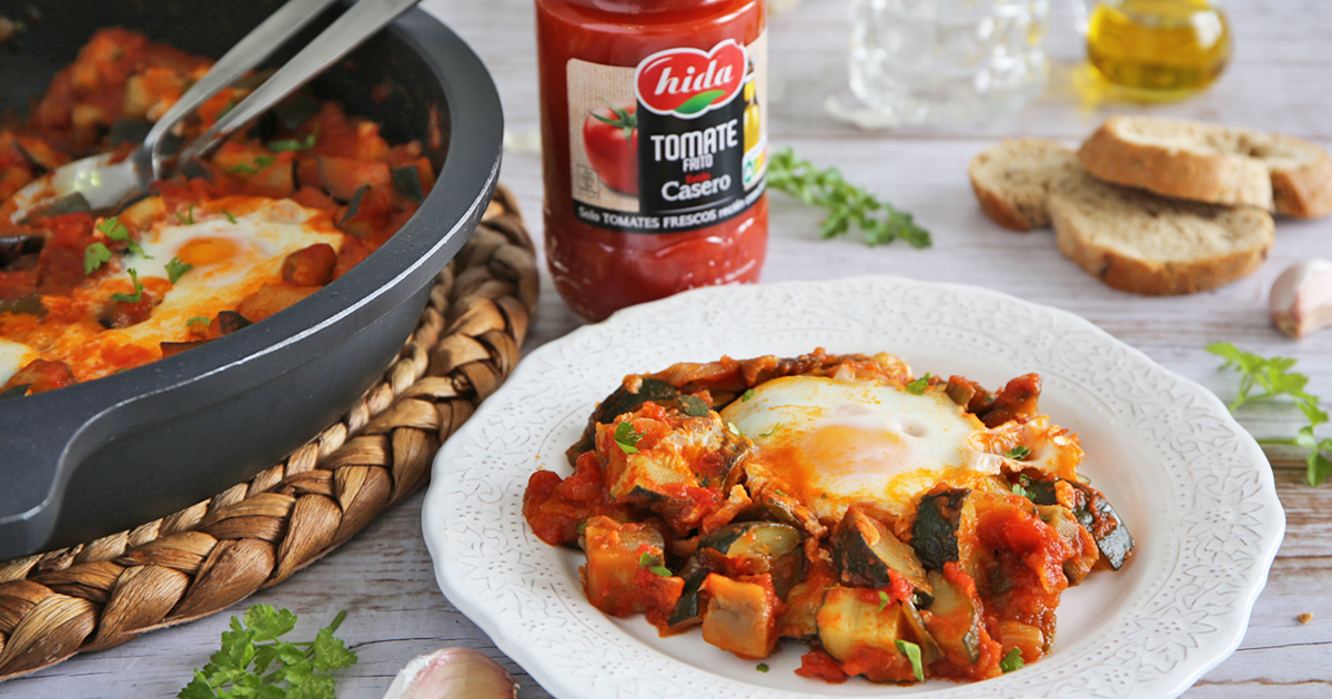 Receta de pisto con tomate frito Hida - Código Cocina